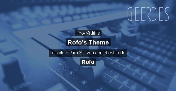 Pro-Midifile: 'Rofo's Theme' in style of 'Rofo' in [online shop ...